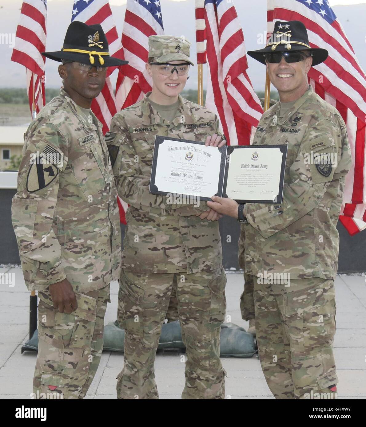 The 1st Cavalry Division Sustainment Brigade hosted a mass reenlistment ...