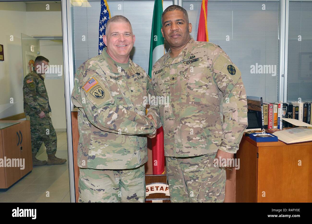 From left, Brig. Gen. Kenneth H. Moore, U.S. Army Africa deputy ...