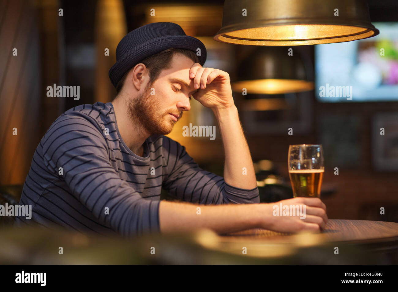 Person Lonely At Bar High Resolution Stock Photography and Images - Alamy