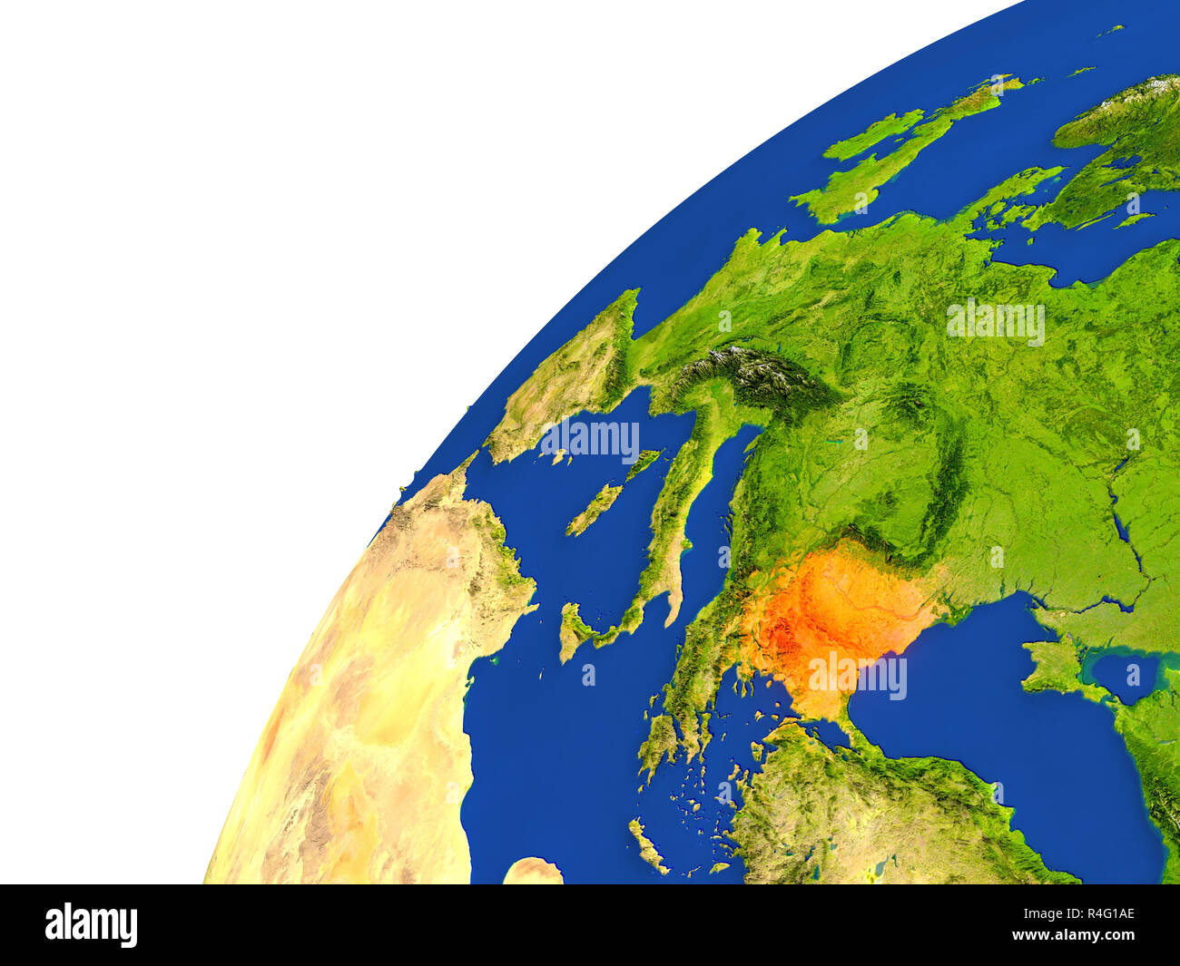 Bulgaria map satellite geography hi-res stock photography and images ...