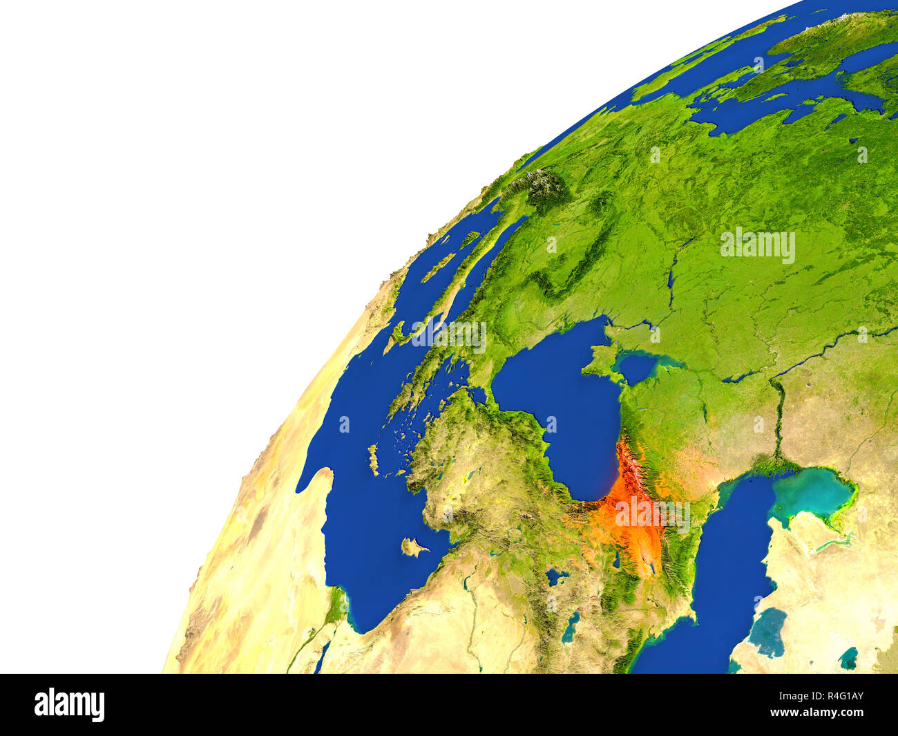 Map satellite geography georgia hi-res stock photography and images - Alamy