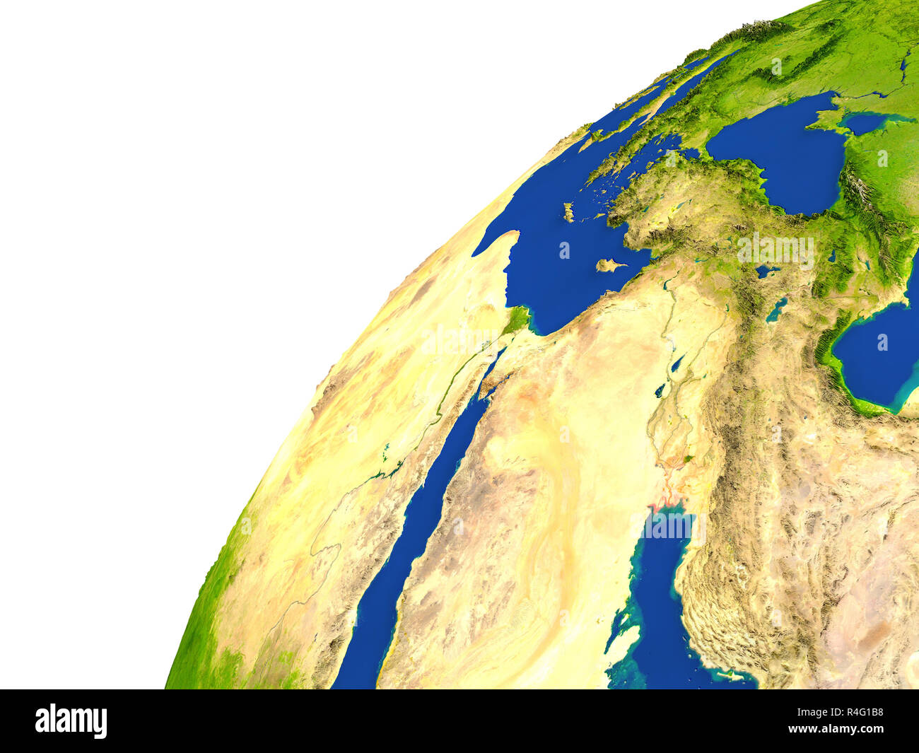 Kuwait map satellite geography hi-res stock photography and images - Alamy