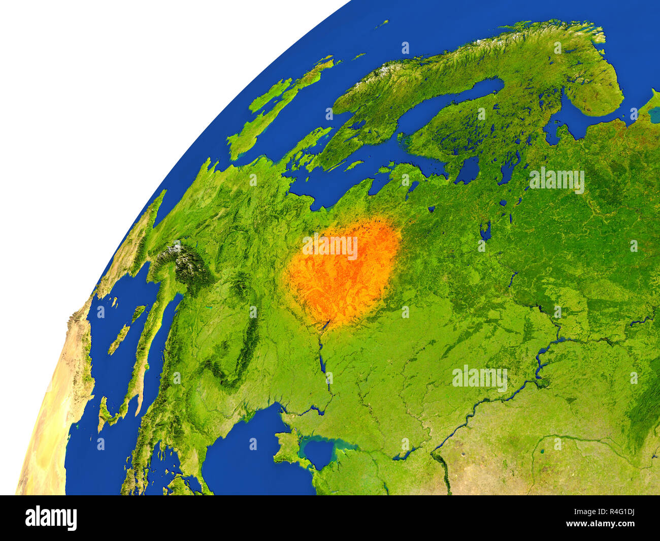 Map satellite geography belarus hi-res stock photography and images - Alamy