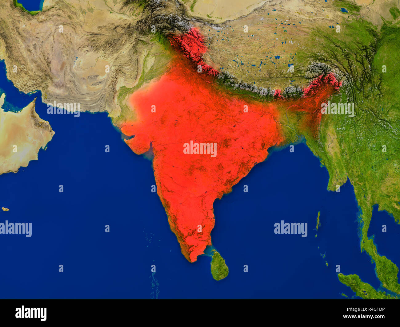 India map in globe hi-res stock photography and images - Alamy