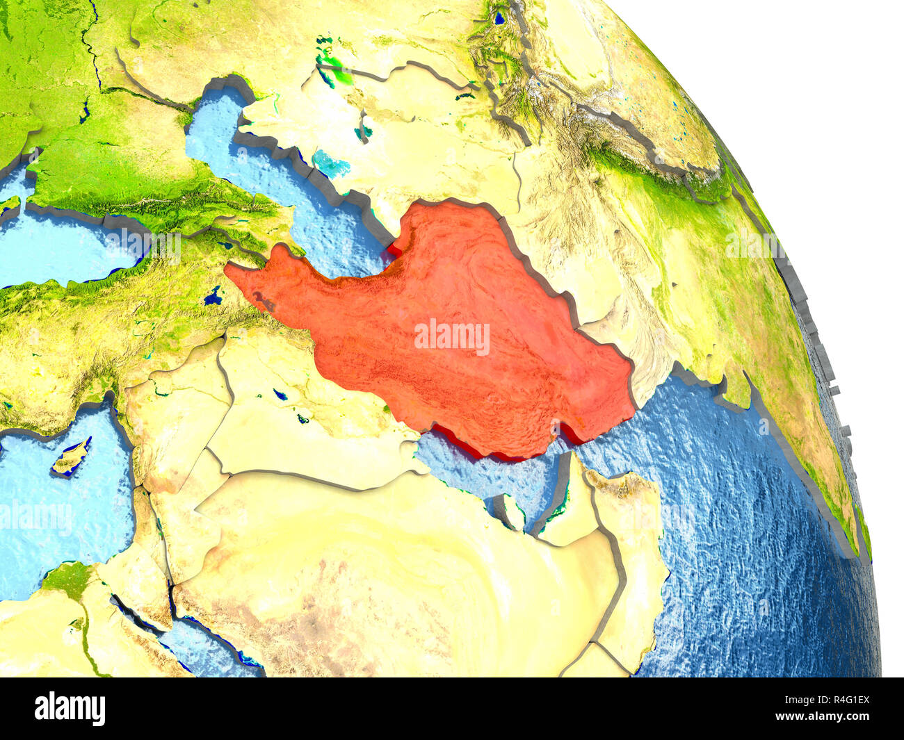Map of iran satellite hi-res stock photography and images - Alamy