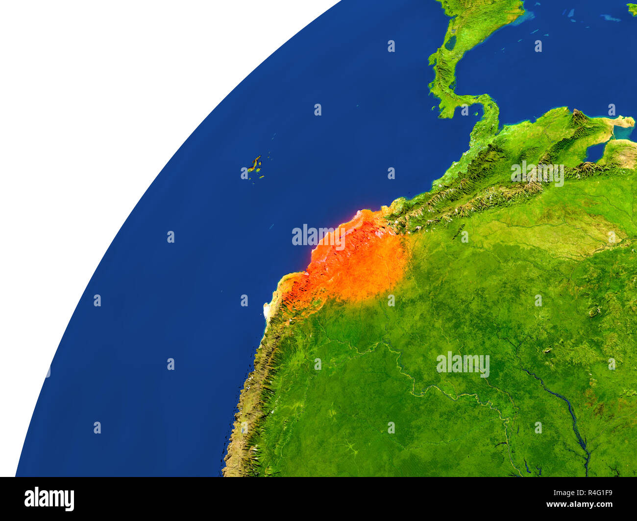 Map satellite geography ecuador hi-res stock photography and images - Alamy