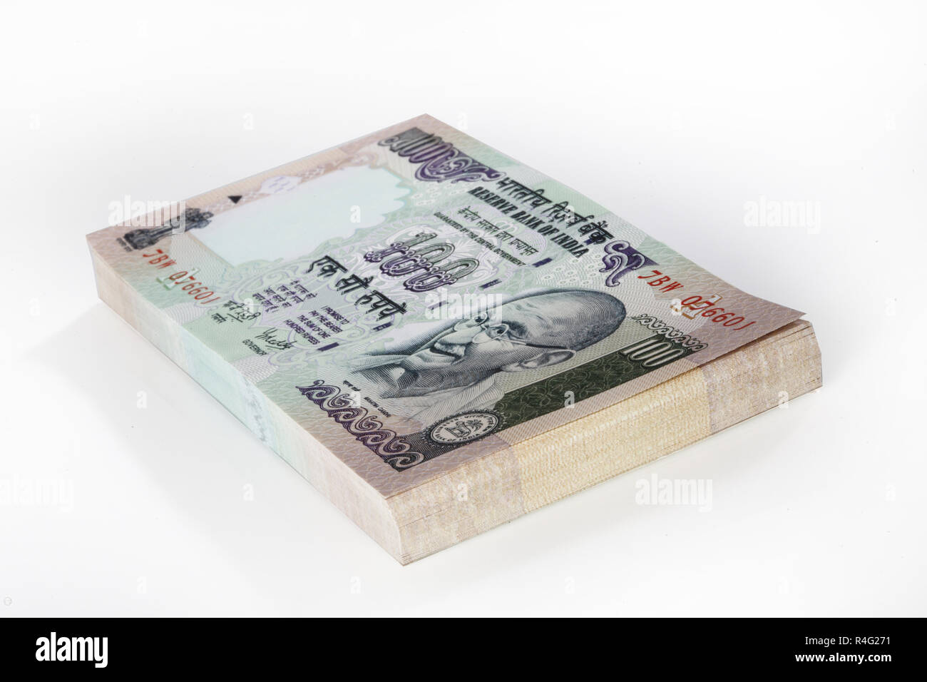 Stack of indian currency notes hi-res stock photography and images - Alamy