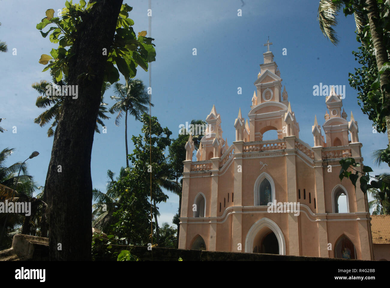 Exterior view of church Stock Photo - Alamy