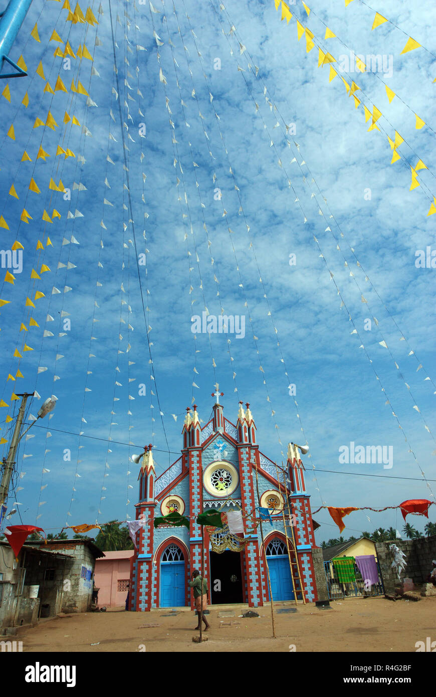 Exterior view of church Stock Photo - Alamy