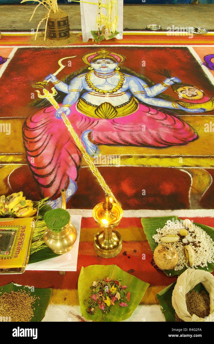 Kolam powder hi-res stock photography and images - Alamy