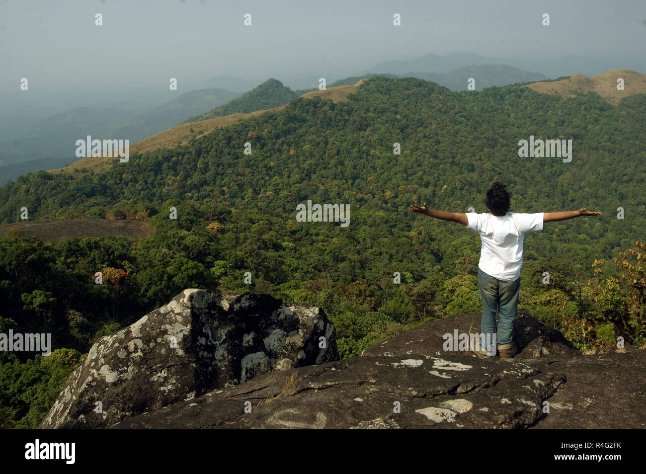 Man enjoying the nature Stock Photo - Alamy