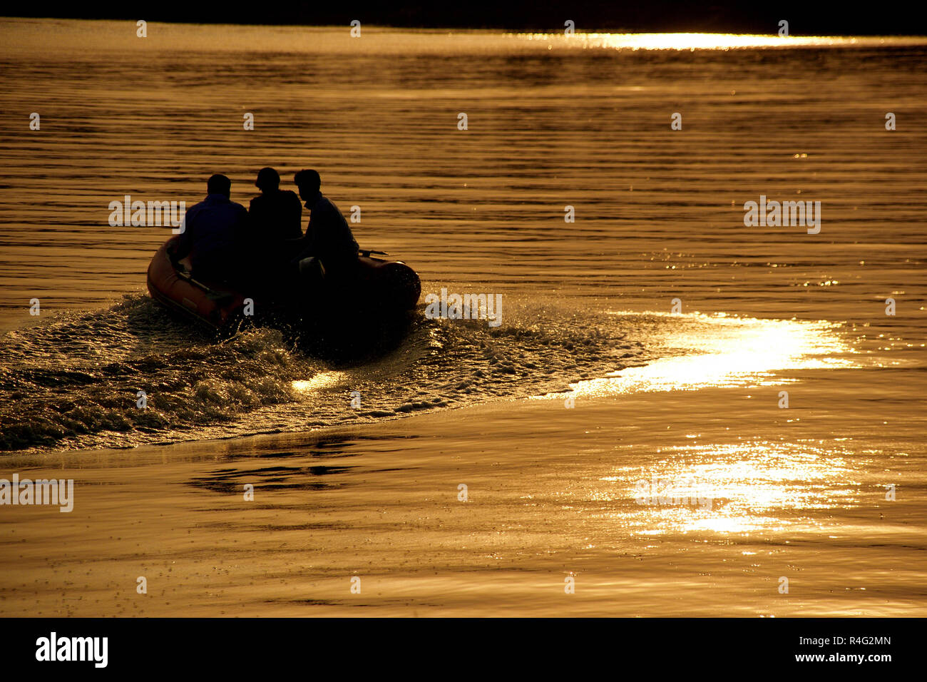 Boating in water Stock Photo - Alamy