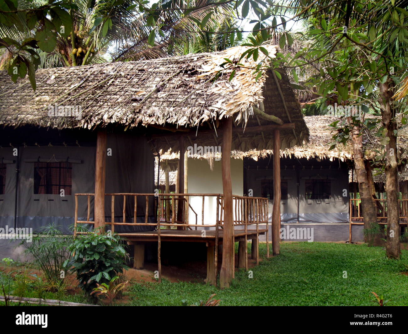Huts in village Stock Photo - Alamy