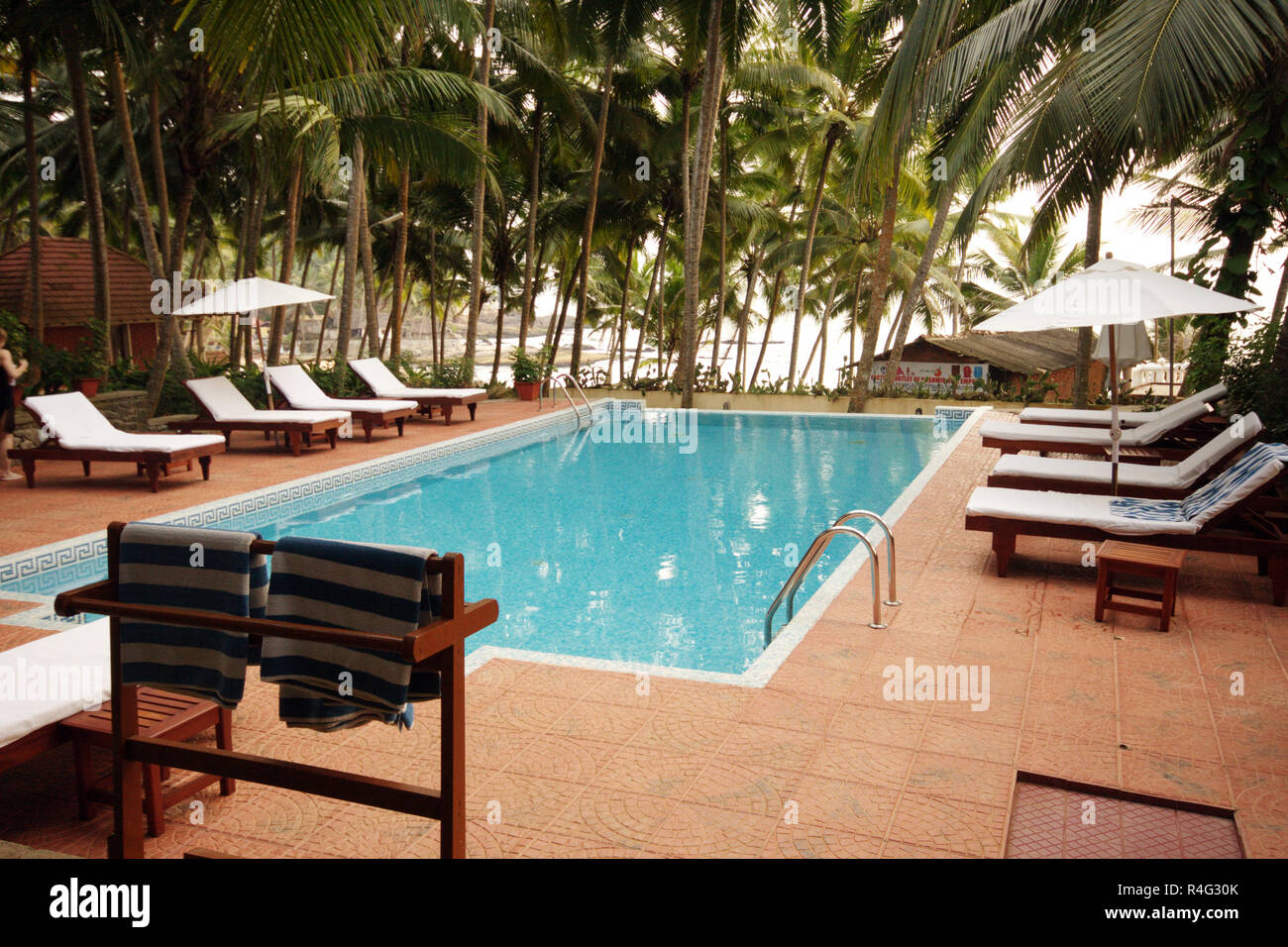 Swimming pool at resort Stock Photo - Alamy