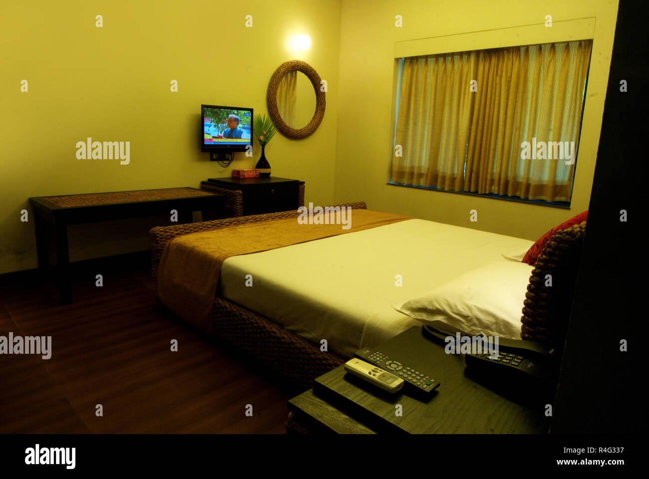 Interior view of bedroom Stock Photo - Alamy