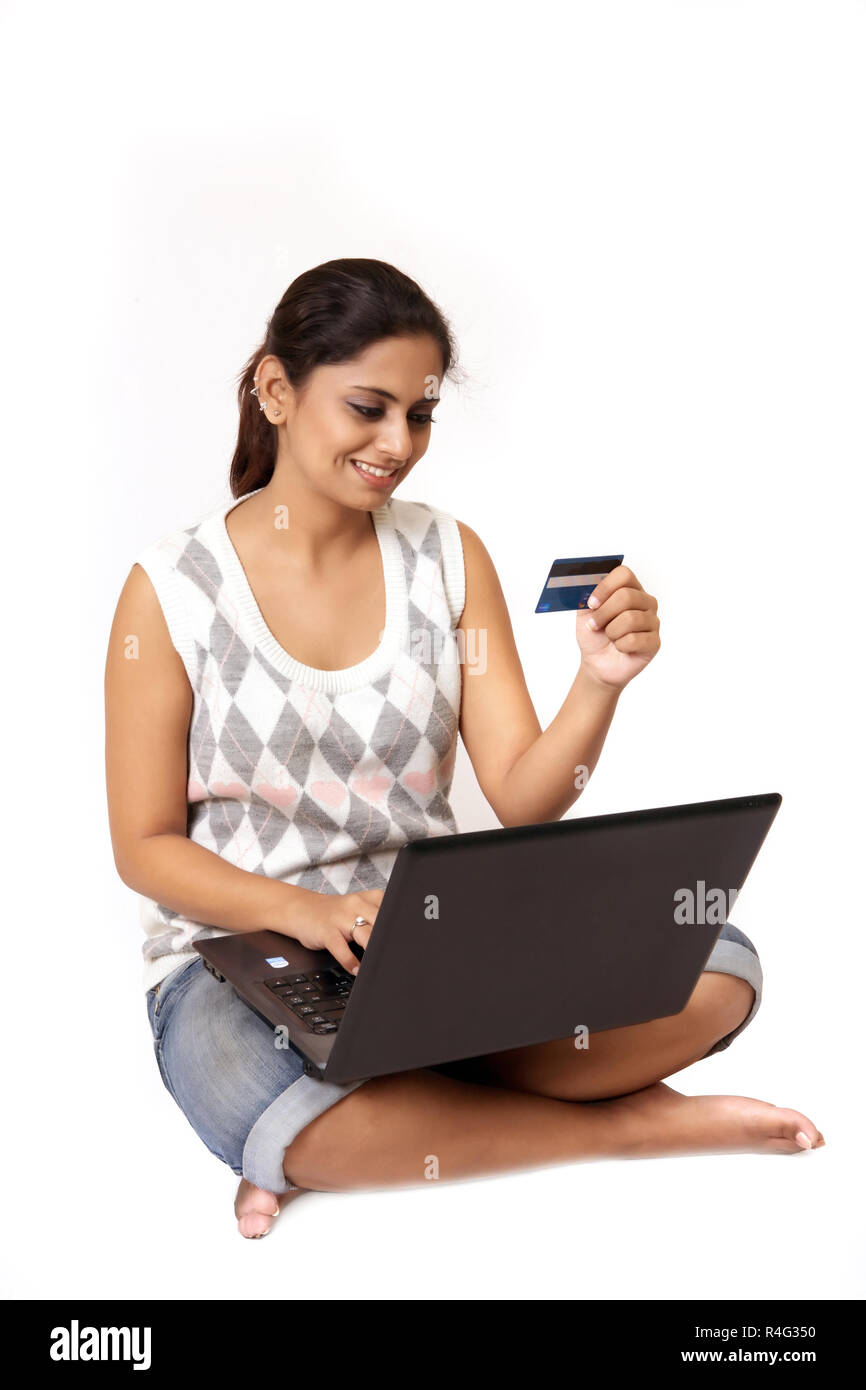 Vertical photo woman working Cut Out Stock Images & Pictures - Alamy