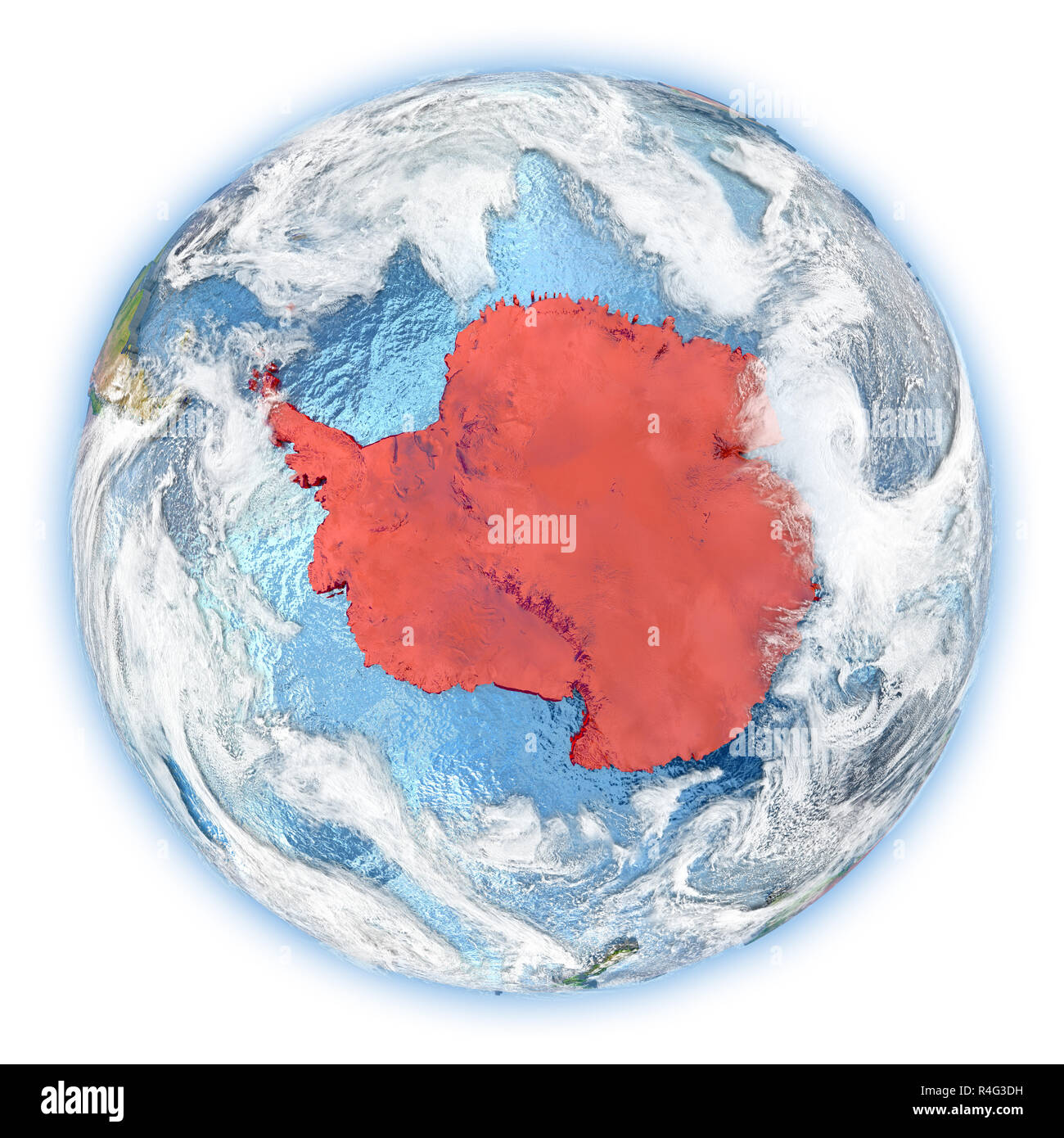 Antarctica on Earth isolated Stock Photo - Alamy