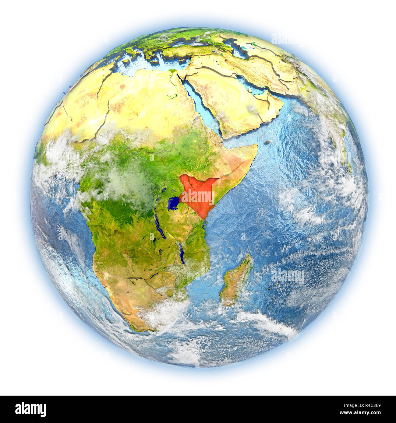 World Map Kenya Africa