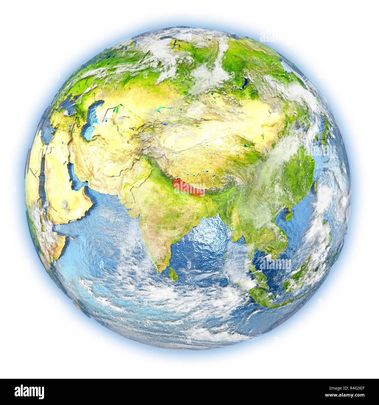 Nepal map 3d hi-res stock photography and images - Alamy