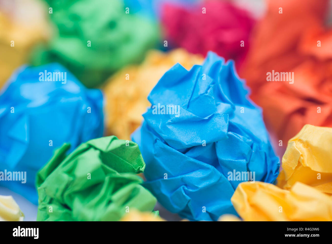 Crumpled paper balls hi-res stock photography and images - Alamy