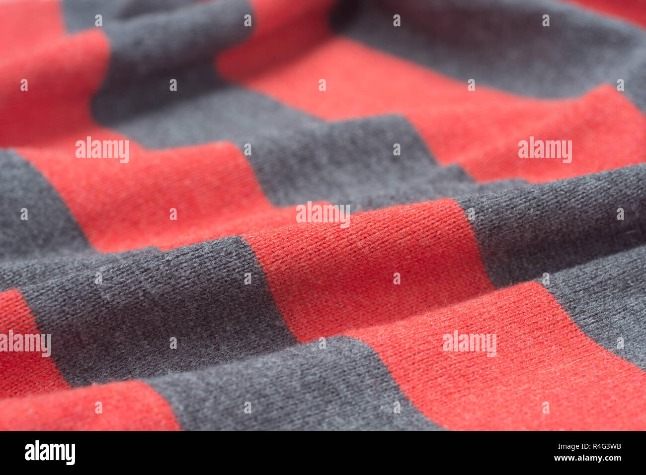folded striped red and gray textile background texture Stock Photo - Alamy