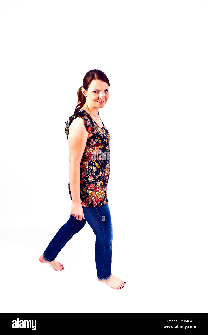 smart attractive woman smiling Stock Photo - Alamy