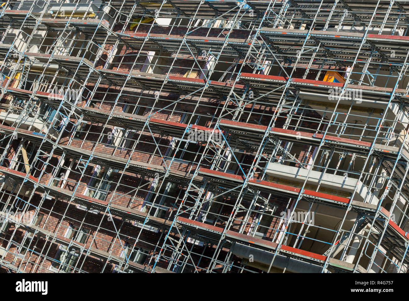 scaffolding on a construction site Stock Photo - Alamy