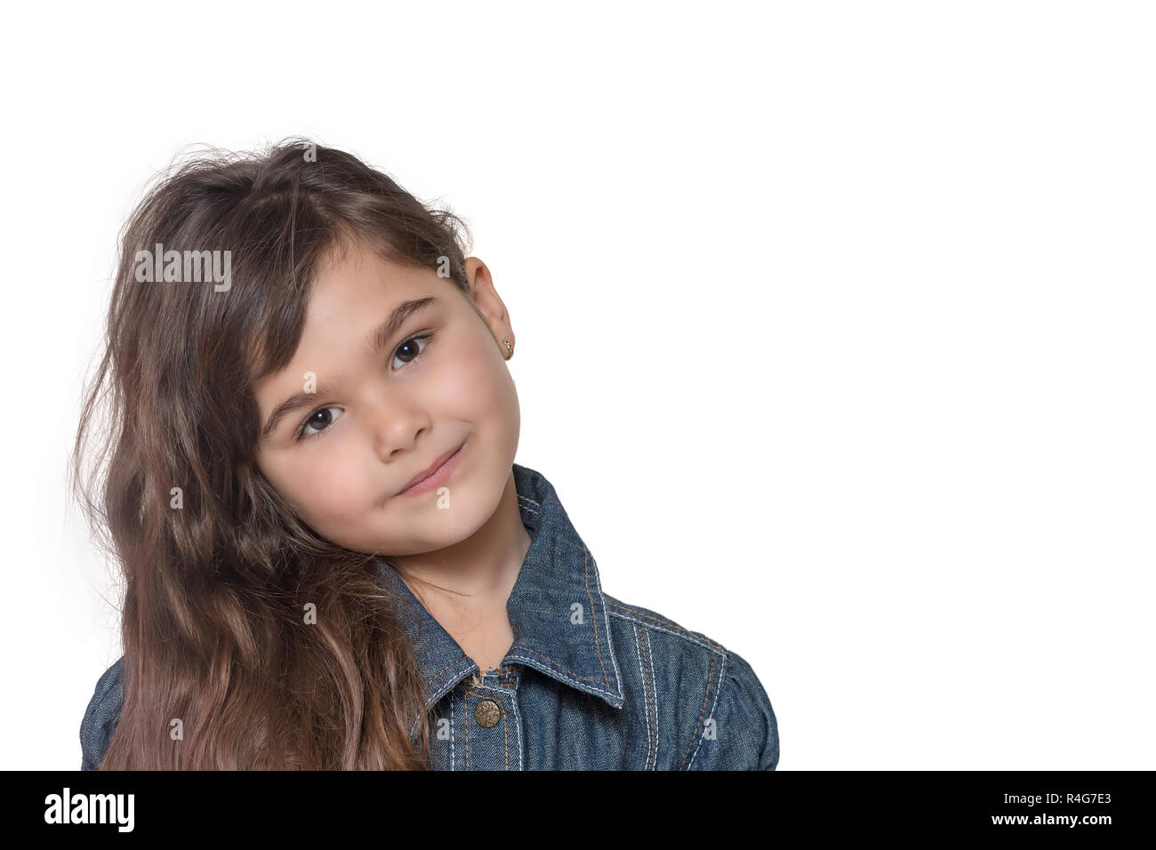 Portrait of cool little girl Stock Photo - Alamy