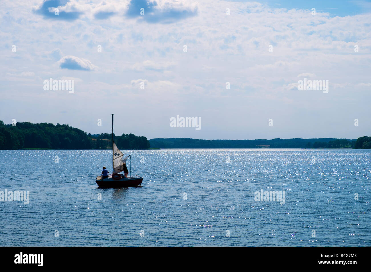 Yacht sailing masuria lake hi-res stock photography and images - Alamy