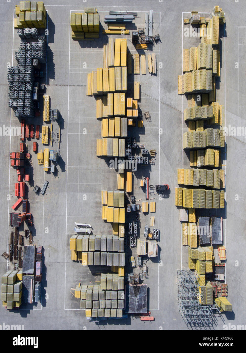 Industrial storage place, view from above Stock Photo - Alamy
