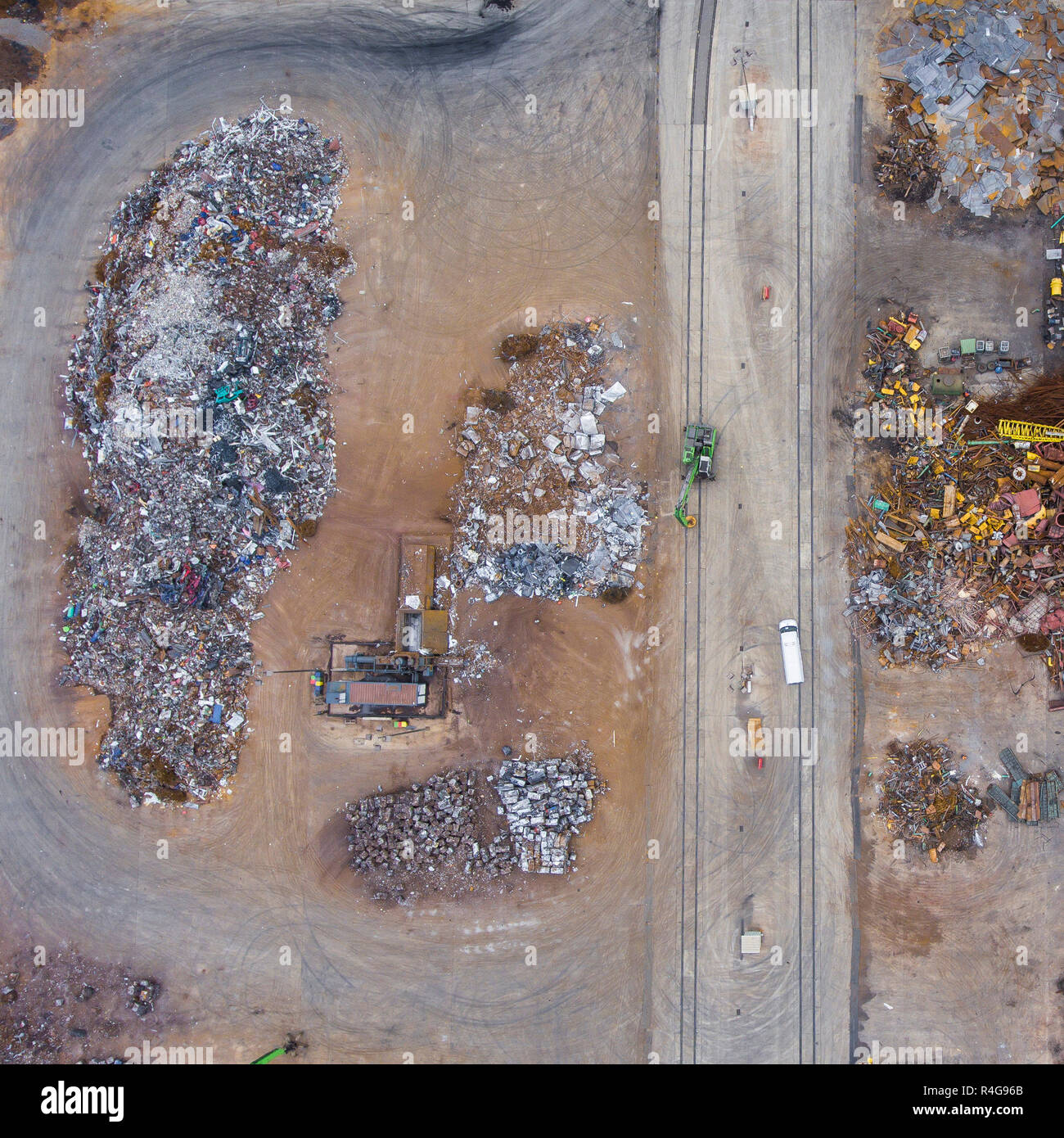 Iron raw materials recycling pile hi-res stock photography and images ...