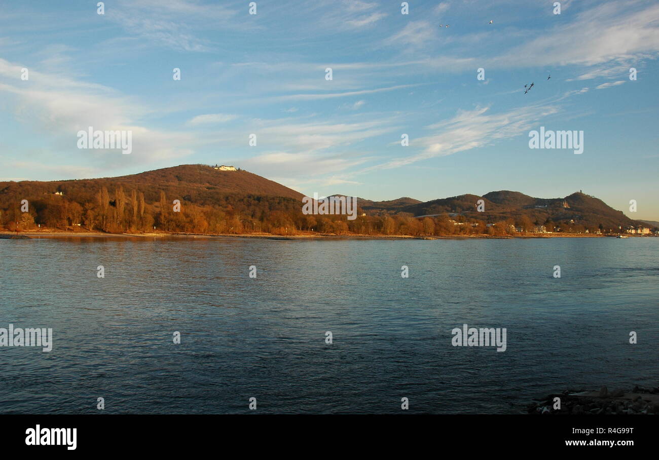 rhine at bad godesberg Stock Photo - Alamy