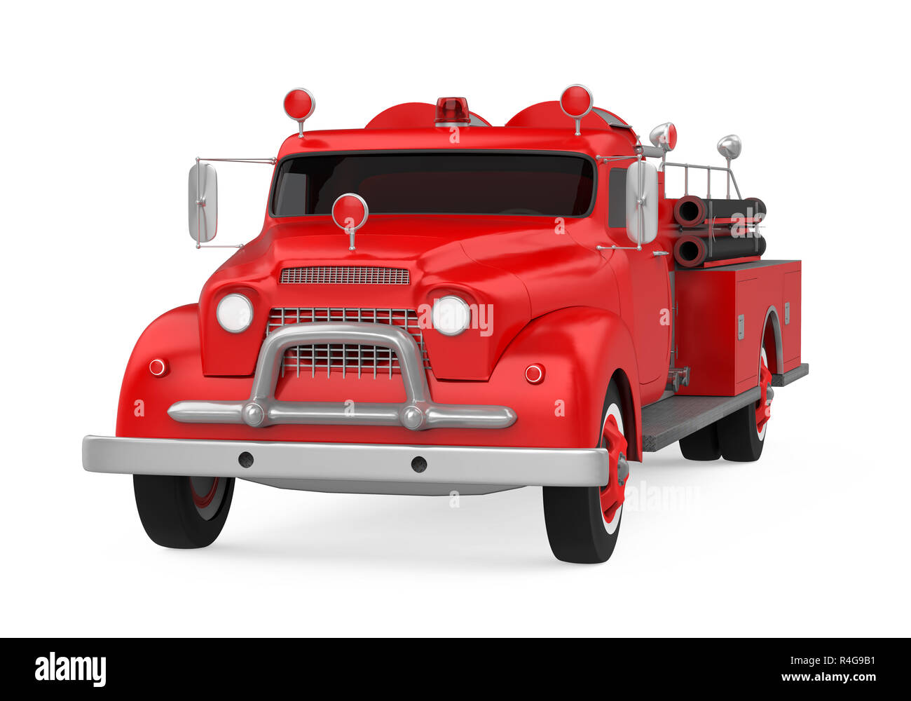 Old red fire truck hi-res stock photography and images - Alamy