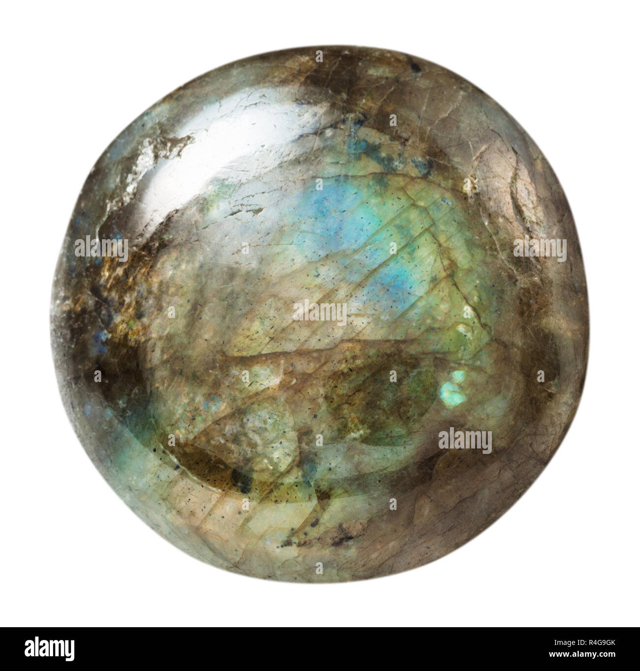 polished labradorite gemstone isolated Stock Photo - Alamy