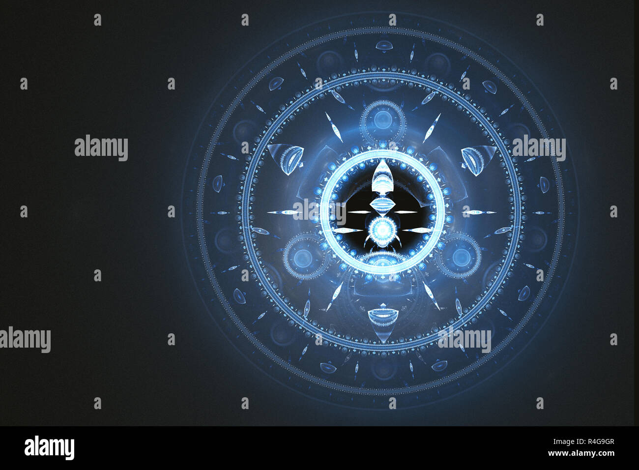 Illustration: virtual time Stock Photo - Alamy