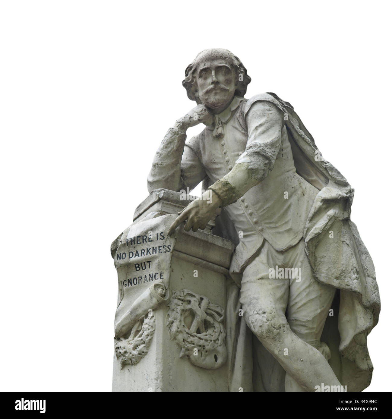 William shakespeare statue sculpture london england uk hi-res stock ...