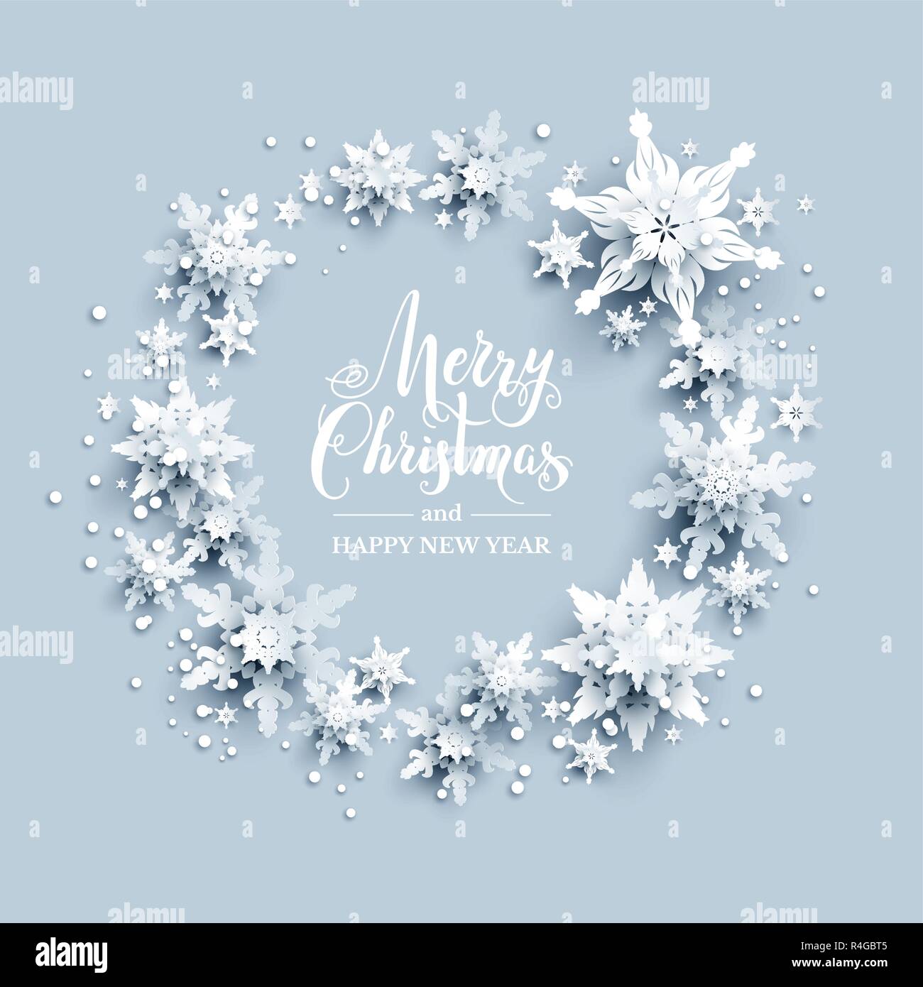 realistic paper cut wreath Stock Vector Image & Art - Alamy