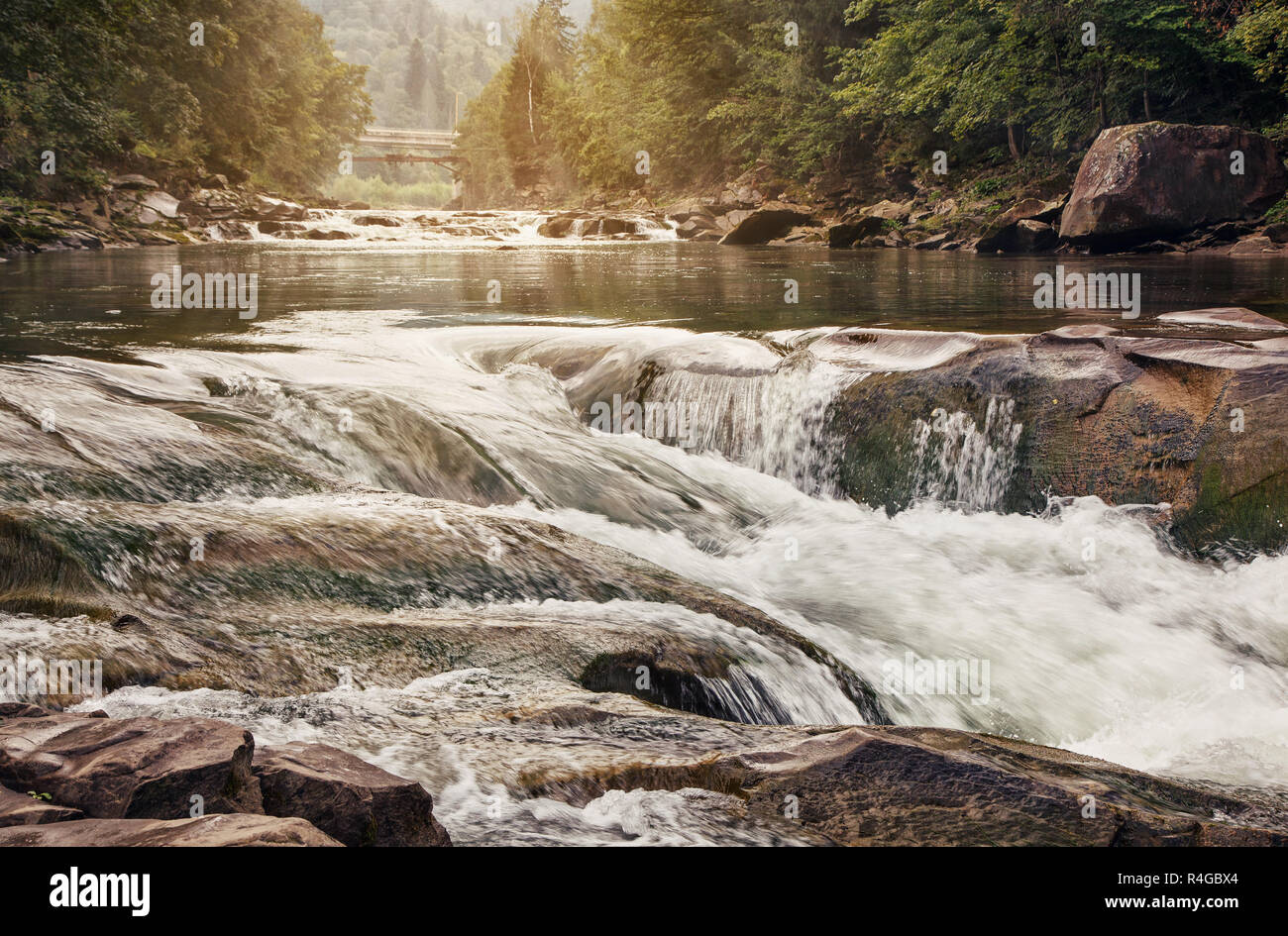 fast mountain stream Stock Photo - Alamy