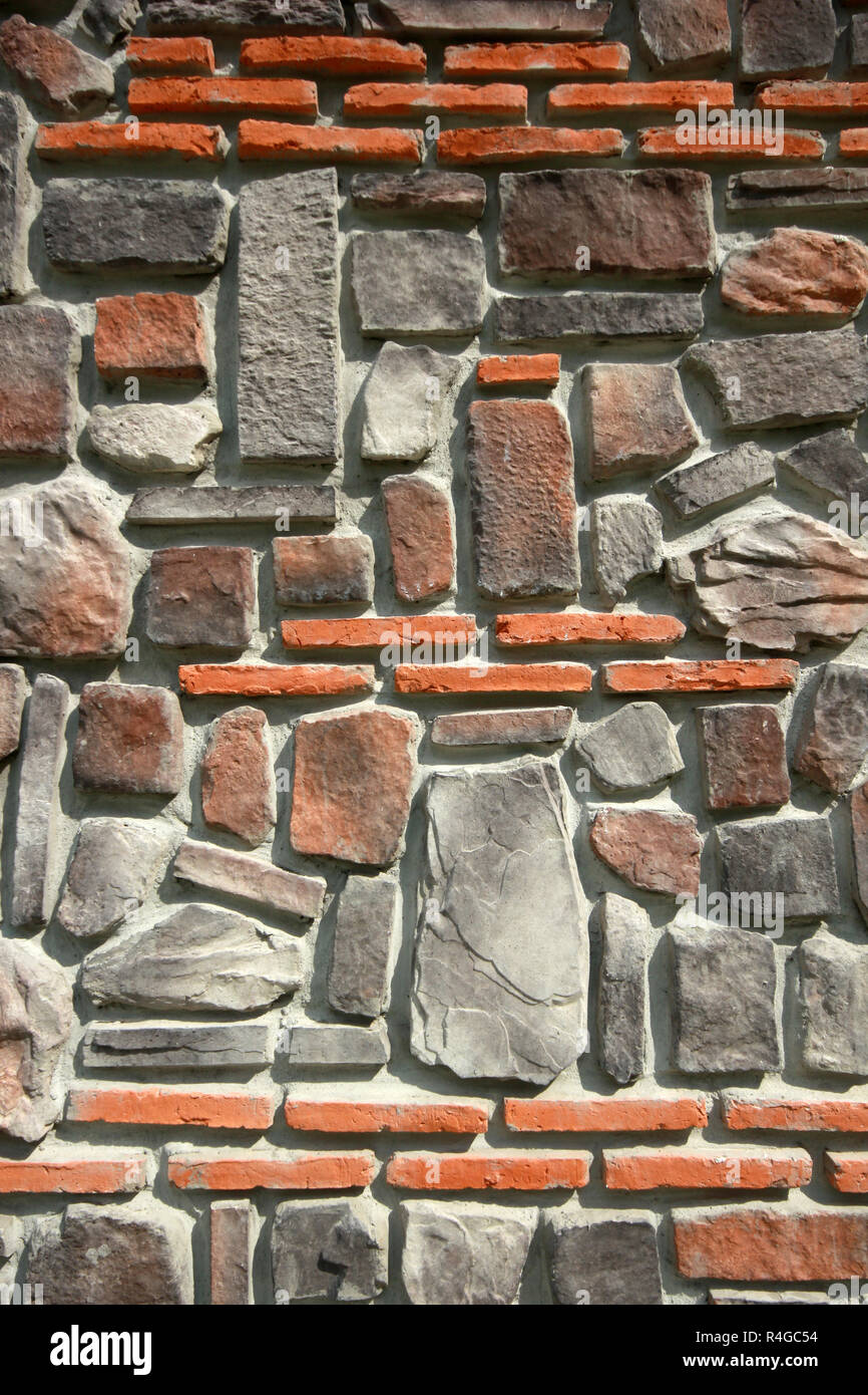 stone and brick wall Stock Photo - Alamy