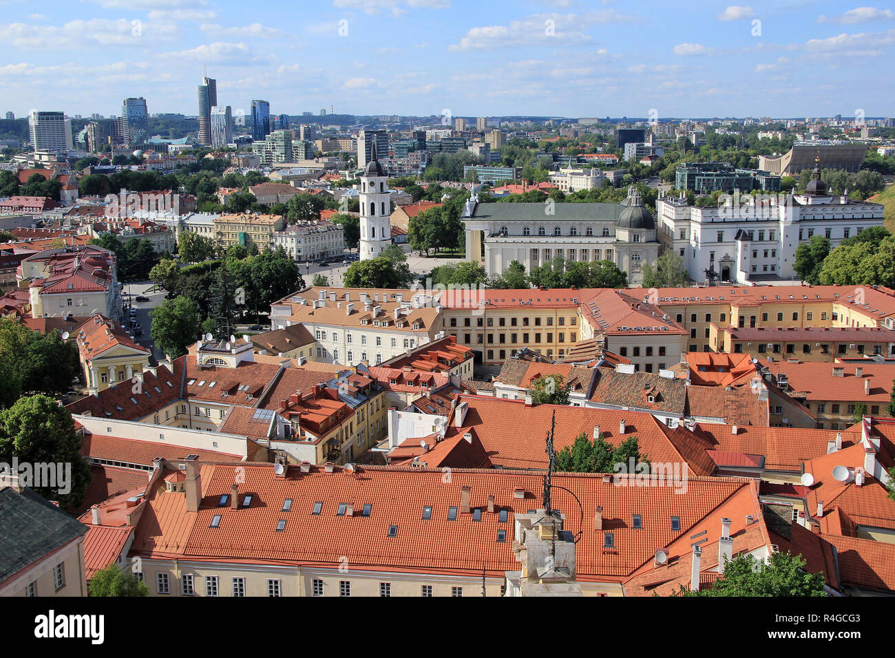 panorama view of vilnius,lithuania Stock Photo - Alamy