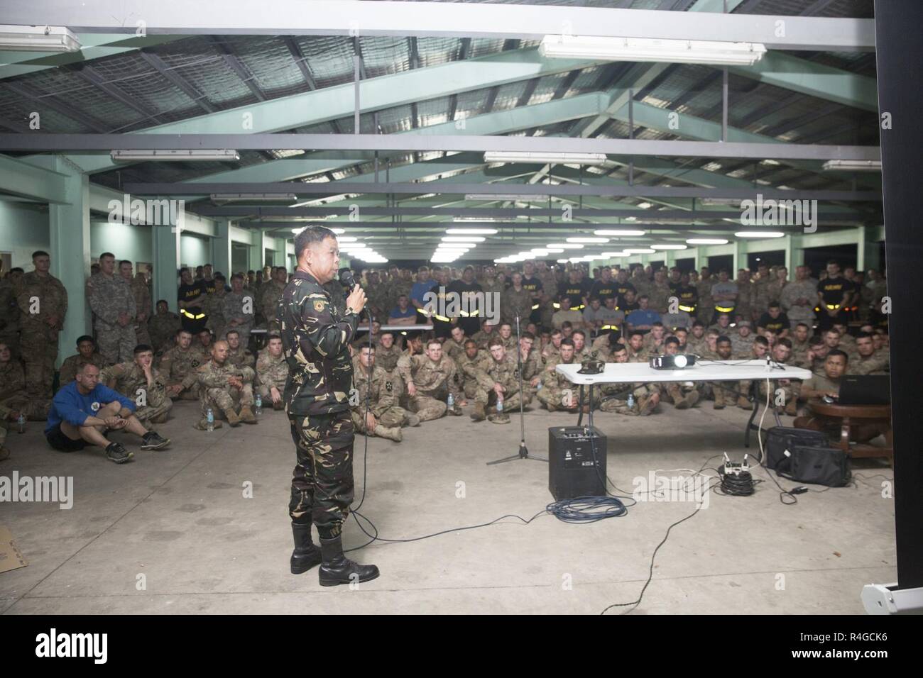 Philippine Army Col. Tony Florendo speaks to U.S. Soldiers about ...