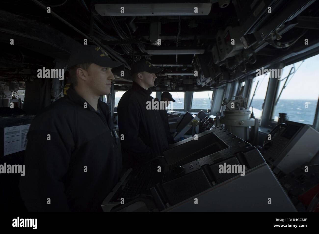 NORTH SEA (May 4, 2017) - Ensign Jonathan Morgan, junior officer of the ...