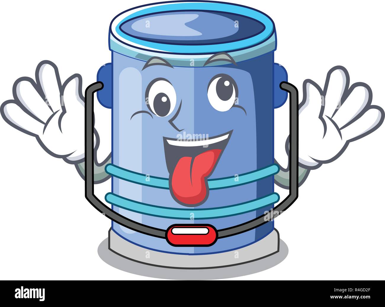 Crazy bucket cylinder water in shape character Stock Vector Image & Art ...