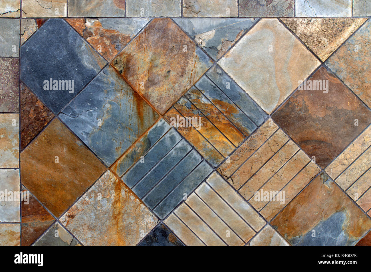 Abstract slate tile pattern Stock Photo - Alamy