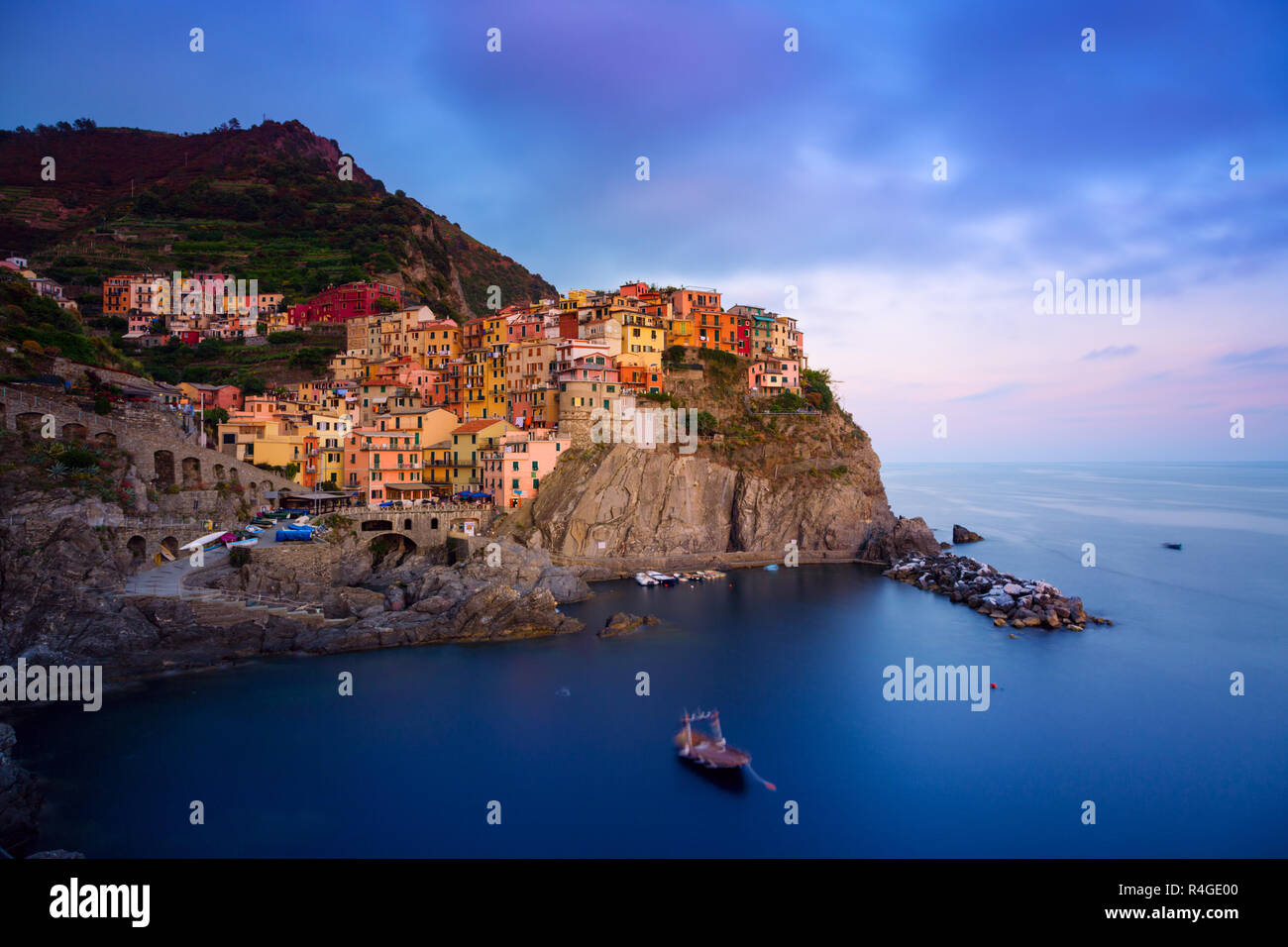 Postcard view ligurian village hi-res stock photography and images - Alamy