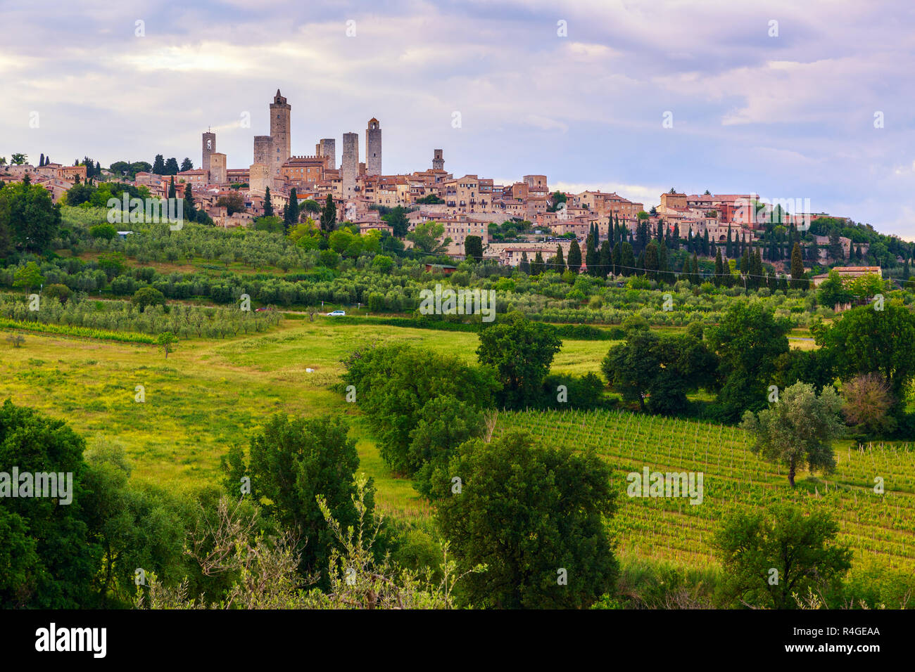 San Gimignano Medieval Village, Italy, Europe Stock Photo - Alamy