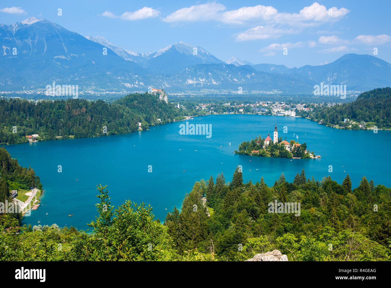 Sailing boat lake bled hi-res stock photography and images - Alamy