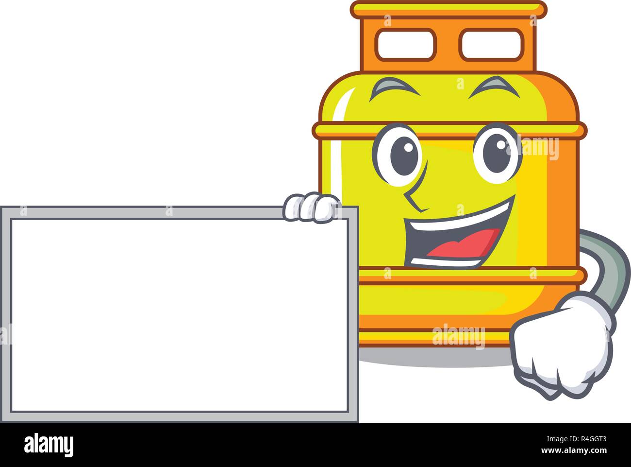 With board flammable gas tank on cartoon the Stock Vector Image & Art ...