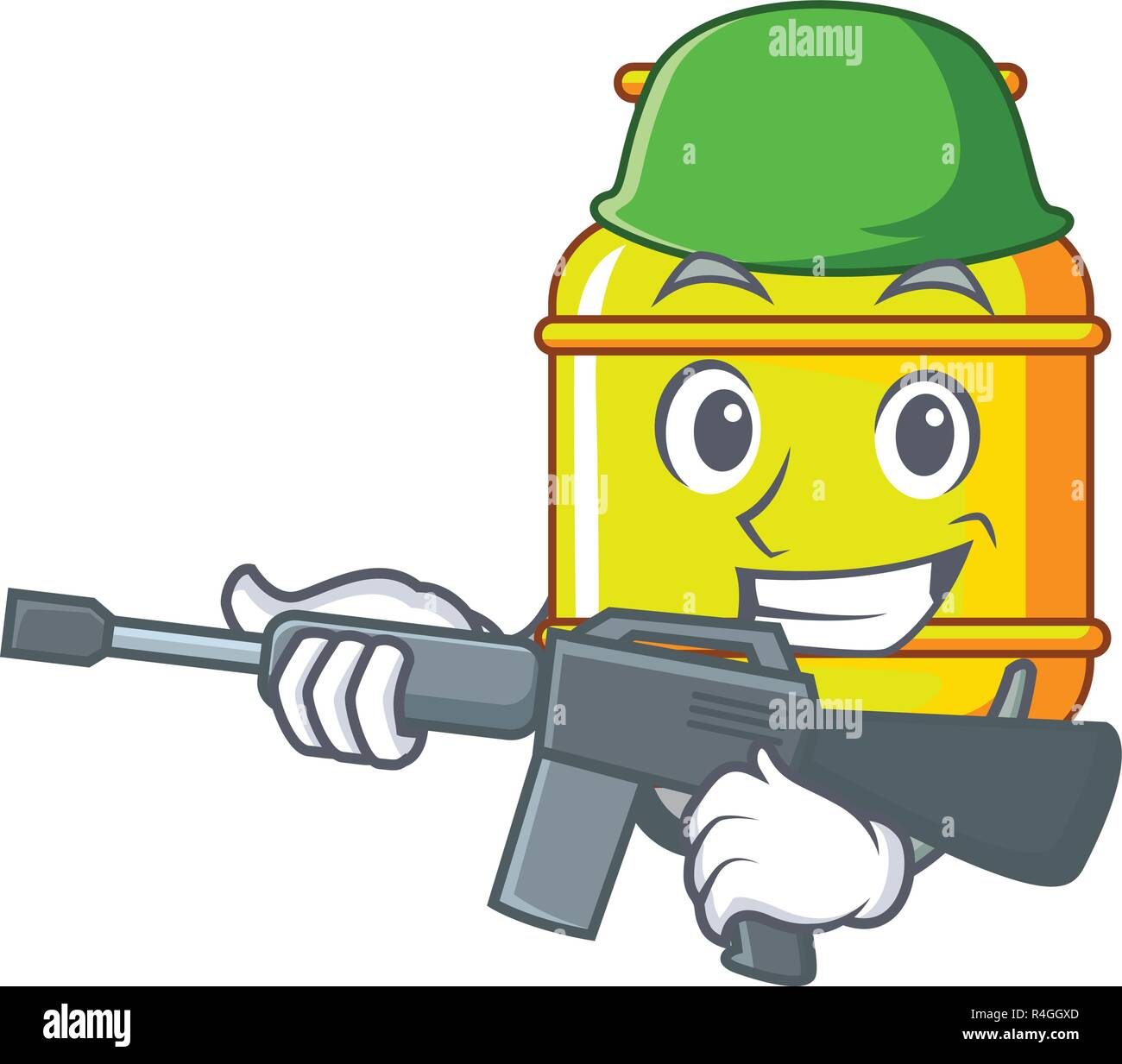 Army flammable gas tank on cartoon the Stock Vector Image & Art - Alamy