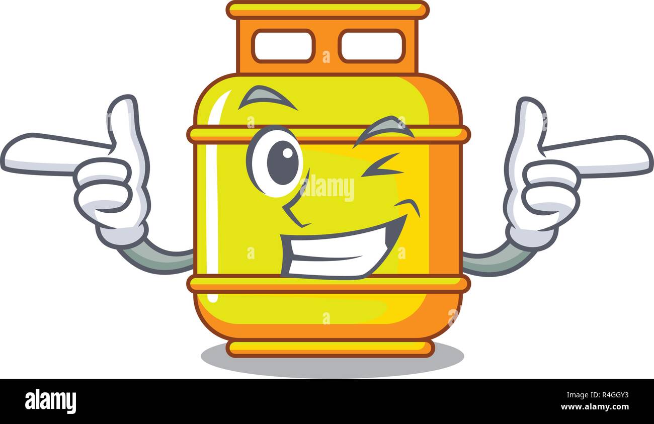 Lpg gas cylinder mascot Stock Vector Images - Alamy